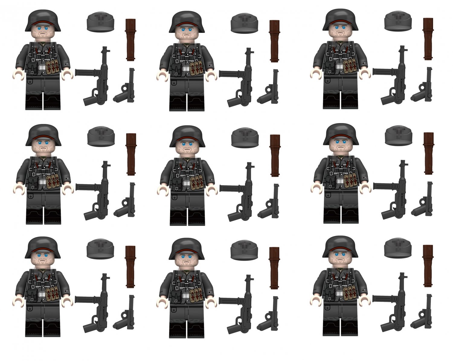 WW2 Nedetland soldier Minifigures Lego Compatible Germany Legion Set