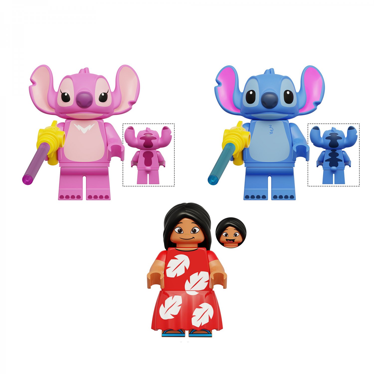Angel Stitch Lilo Minifigures Lego Compatible Comic Movie Sets