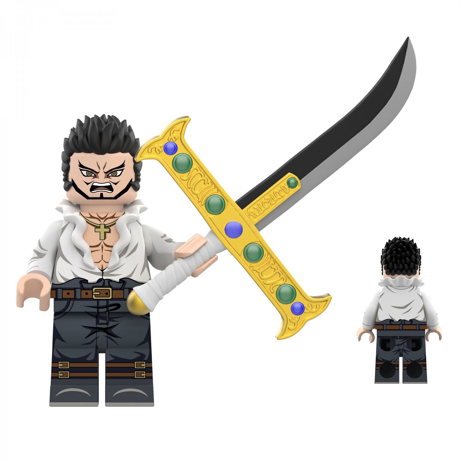 Dracule Mihawk Minifigures Lego Compatible One Piece Minifigure