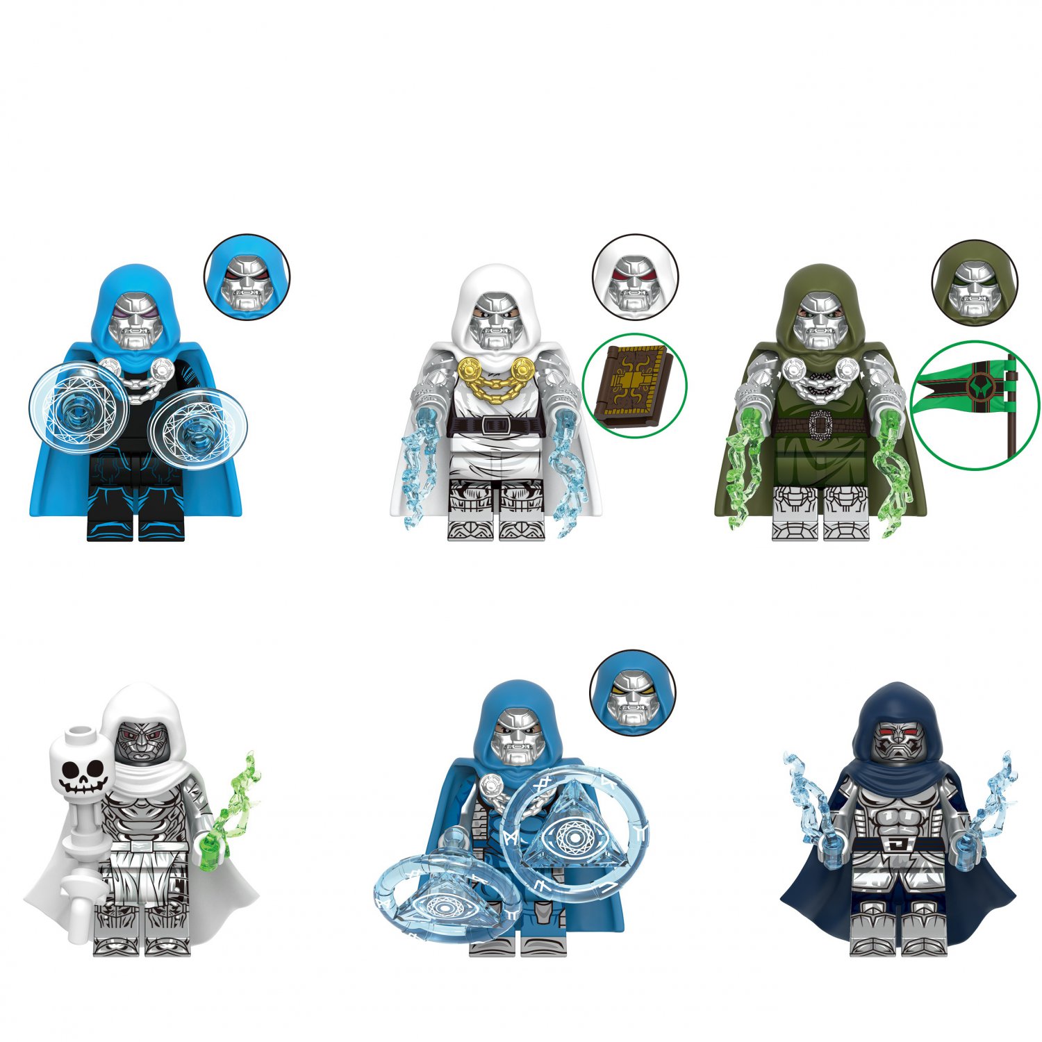Ultimate Doom God Emperor Doom Minifigures Lego Compatible The Fantastic Four Sets