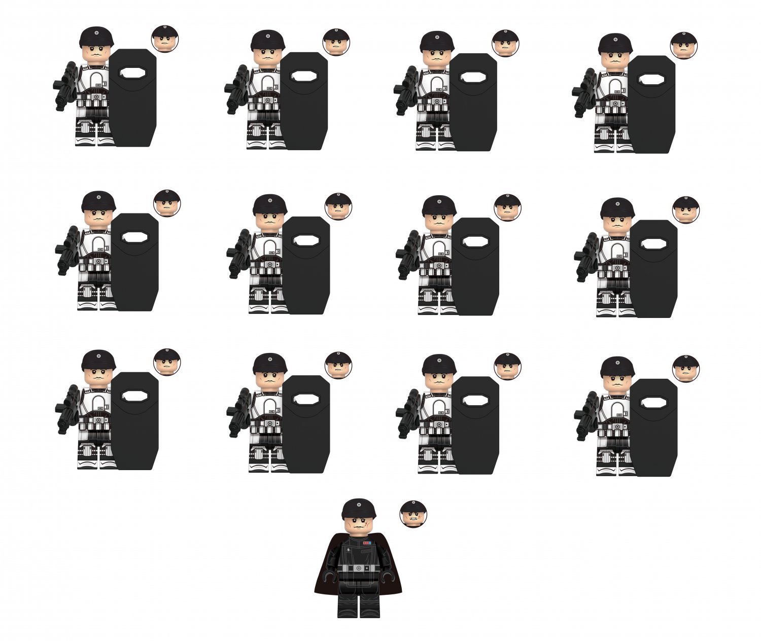 ISB Tactical Agent Captain Kaido Minifigures Lego Compatible Star Wars ...