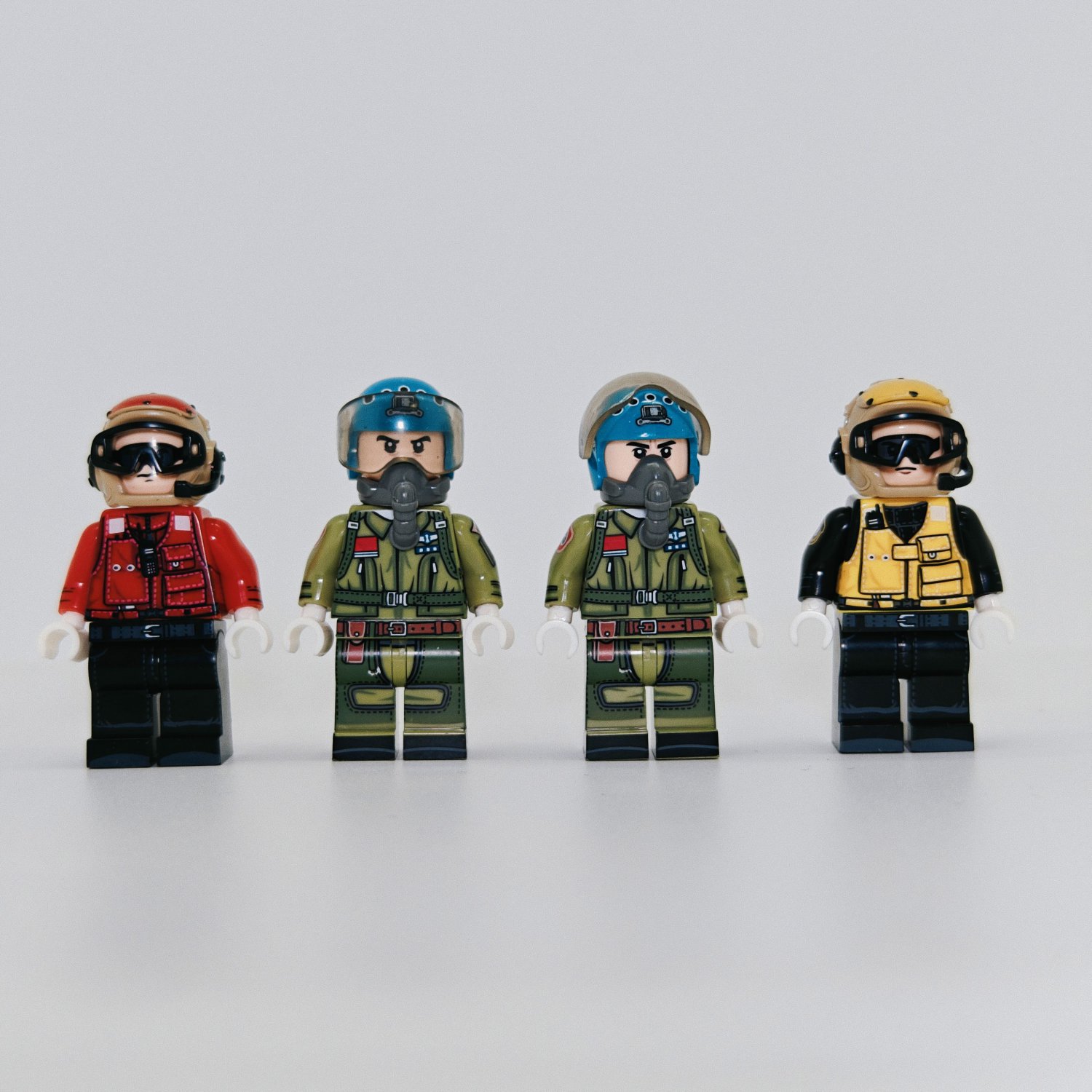 Fighter pilot air crew navigator Minifigures Lego Compatible Military ...