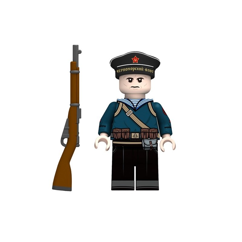 Soviet Naval Infantry Minifigures Lego Compatible WW2 Soviet Naval Set