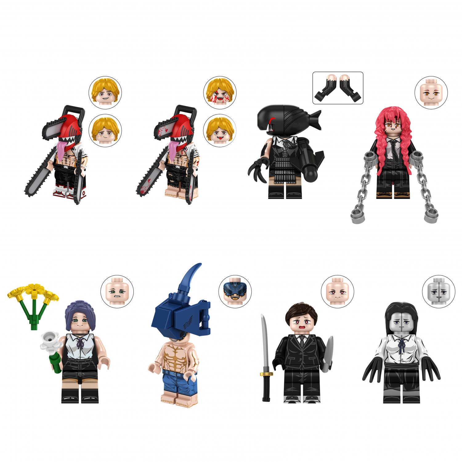 Kobeni Higashiyama Beam Princi Denji Minifigures Lego Compatible ...