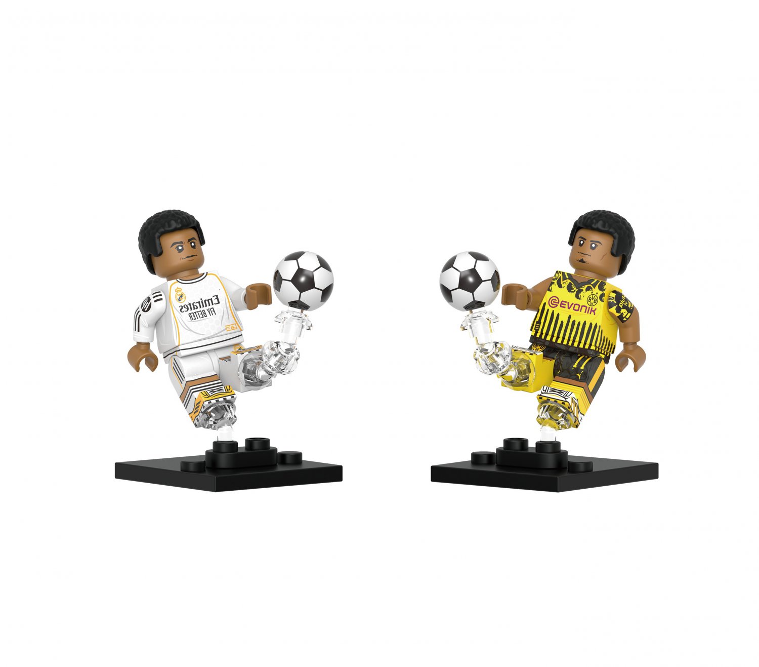 Jobe Bellingham and Mbappe Minifigures Lego Compatible Football games Sets