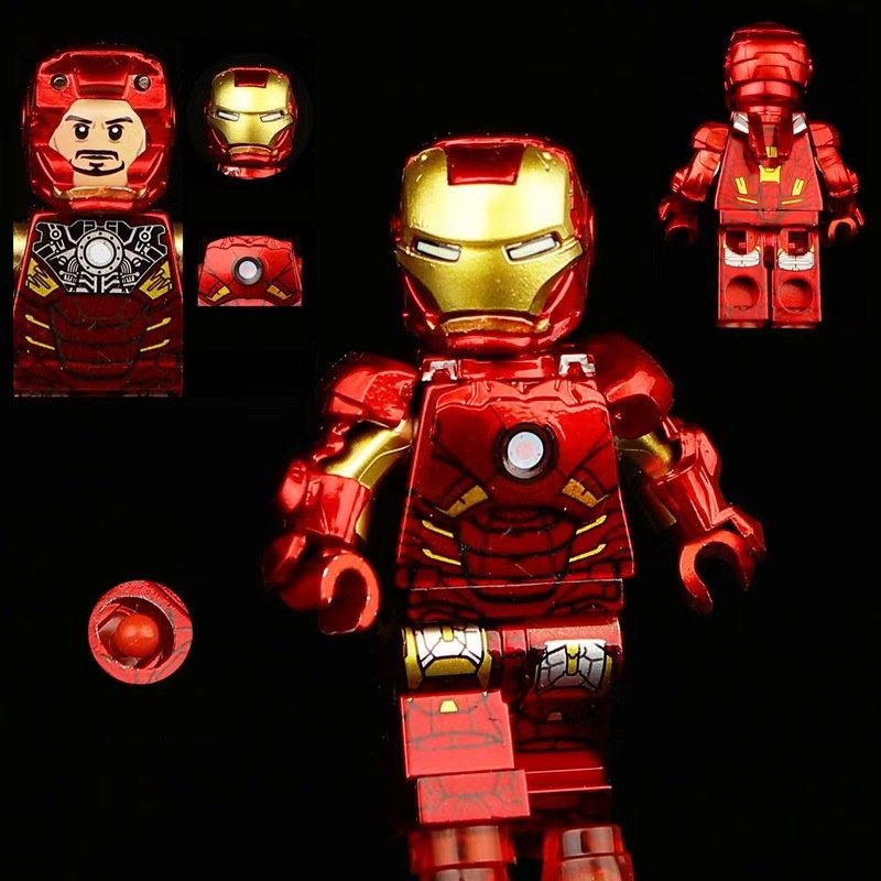 Magnet board Iron Man Minifigures Lego Compatible New Iron Man Minifigure
