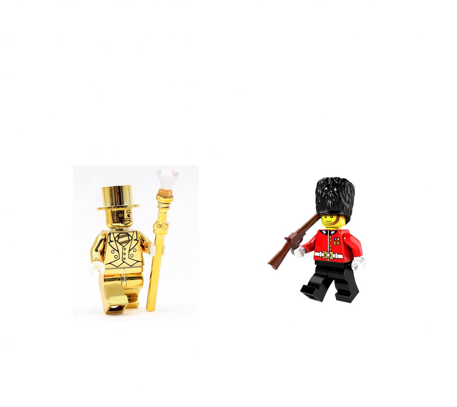Mr. Gold and Royal Guard Minifigures Lego Compatible Toy
