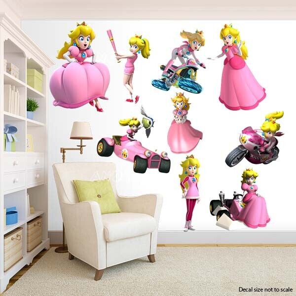 Princess Peach Wall Decal (Inspired)