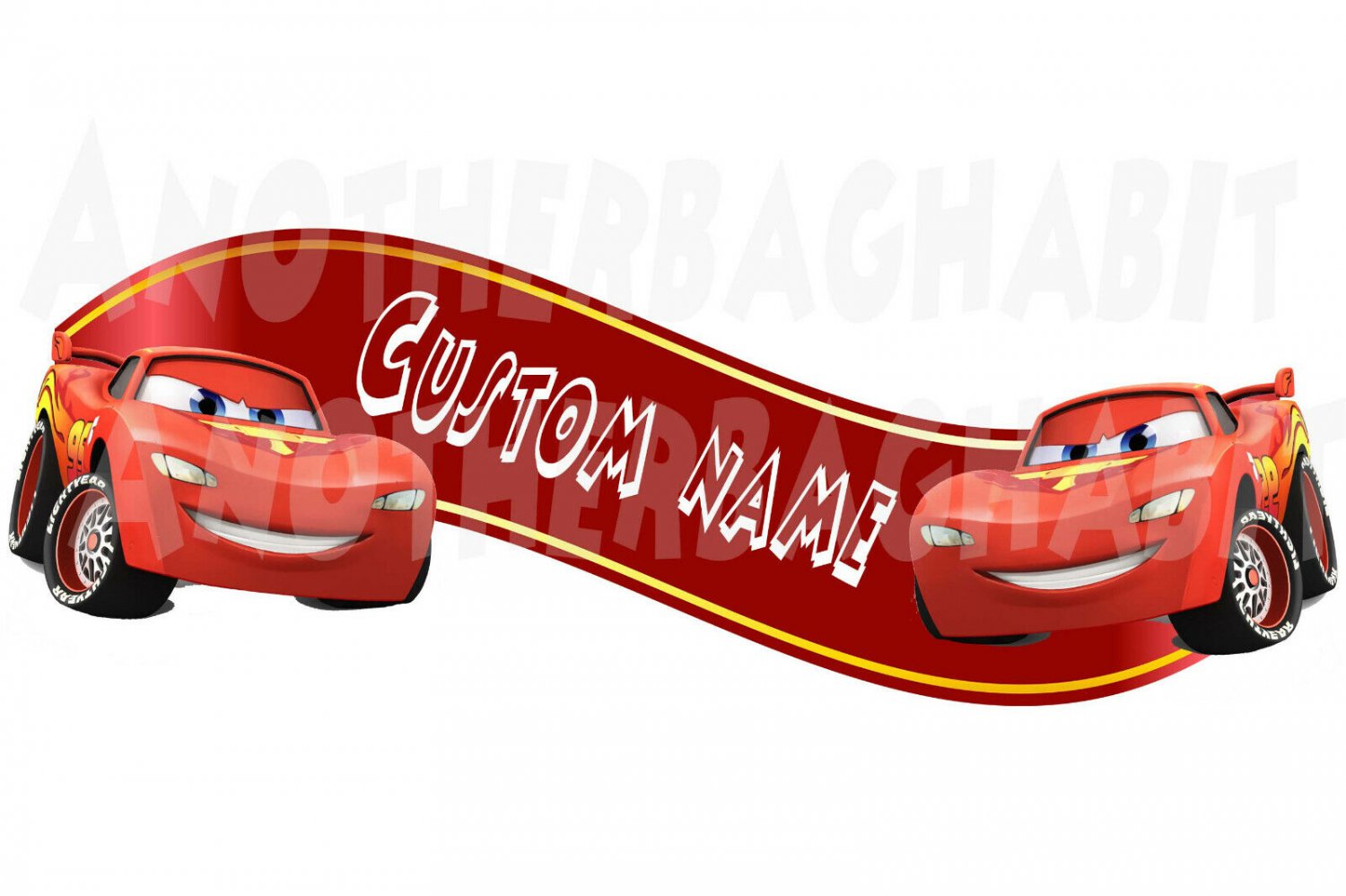 Lightning McQueen Cars Wall Decal (Inspired)
