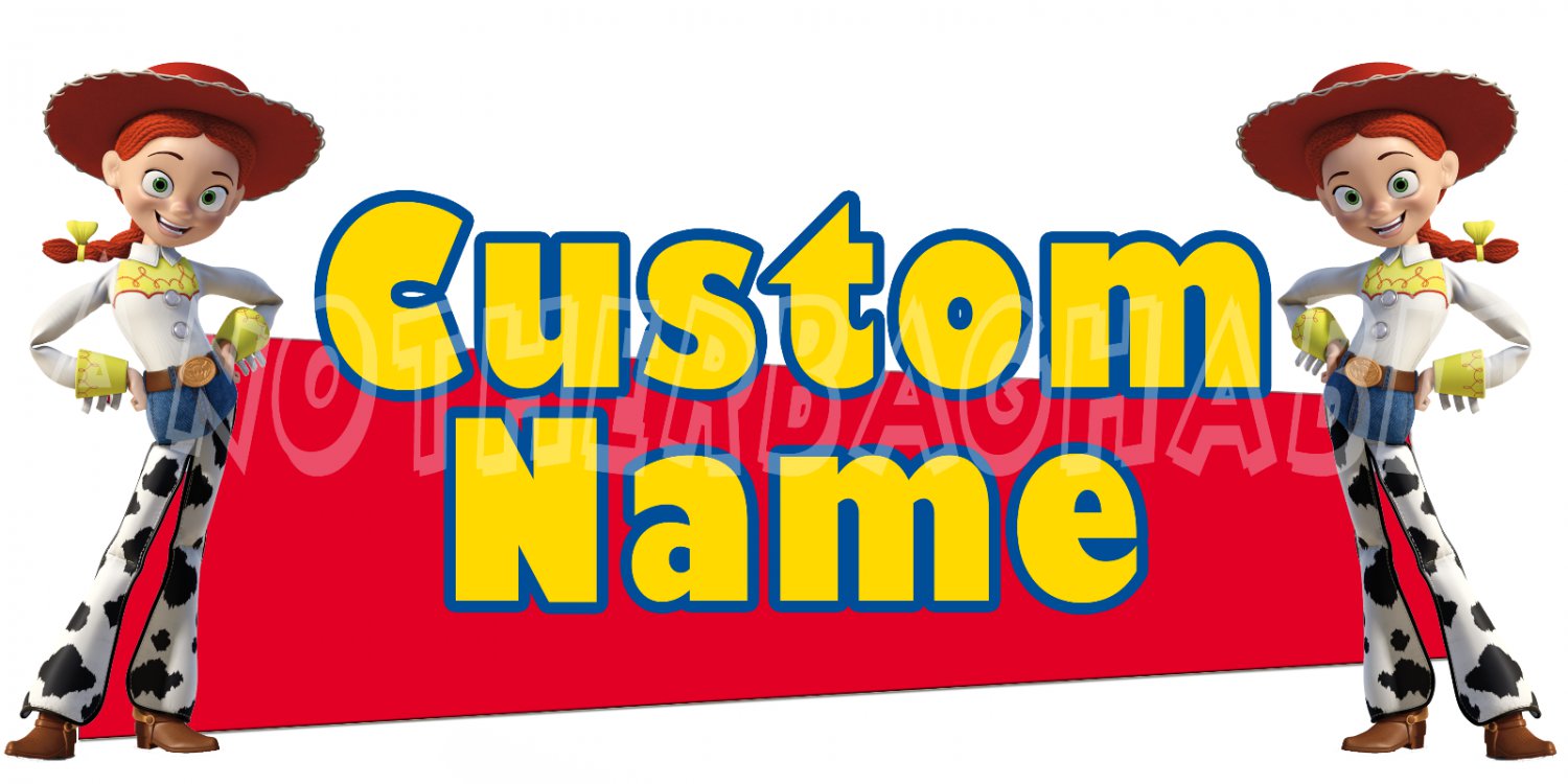 Jessie Toy Story Banner Wall Decal (Inspired)