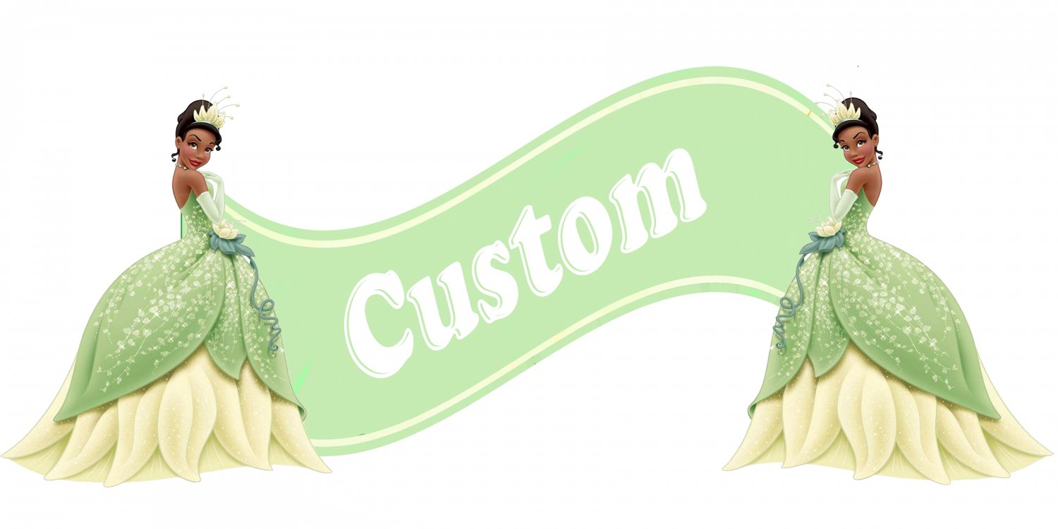 Princess Tiana Banner Wall Decal (Inspired)