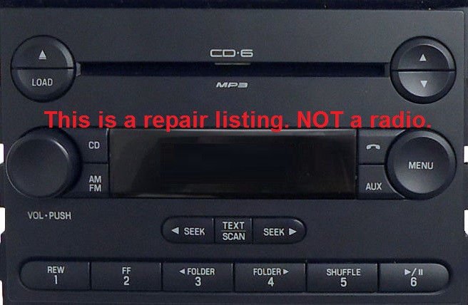 Ford radio display repair service for Visteon CD CD6 stereo.Fix burnt ...