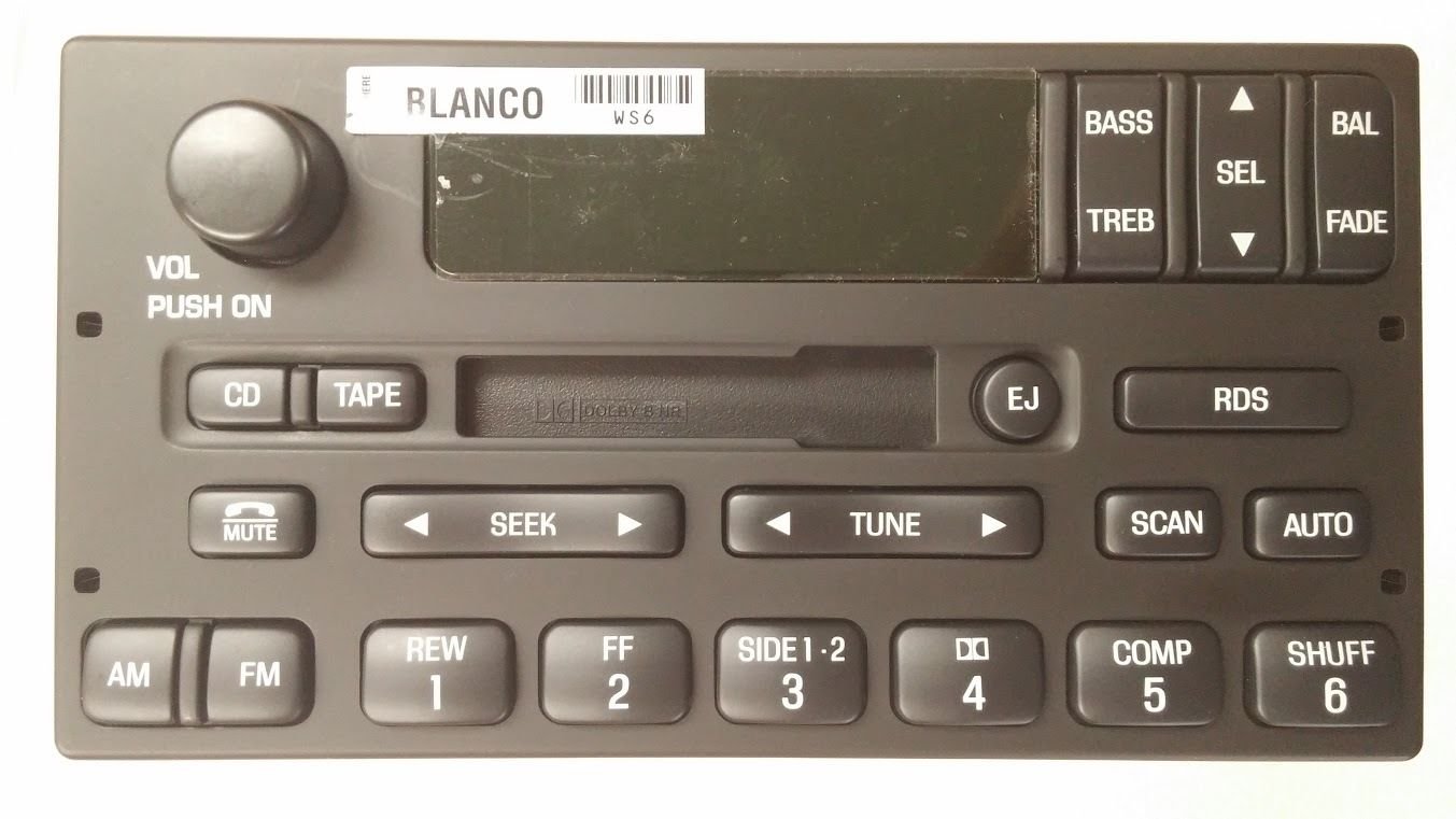 Ford cassette radio w/ RDS. OEM factory original stereo. F150-Van ...