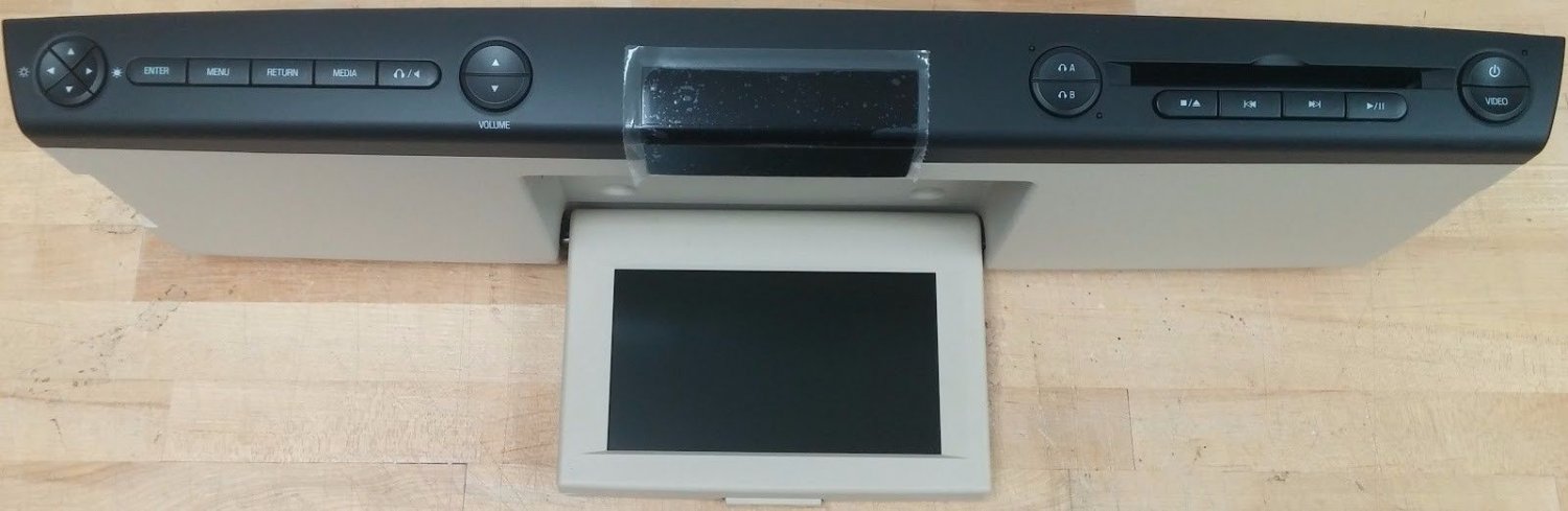 Ford overhead video rear entertainment system. DVD & LCD display screen ...