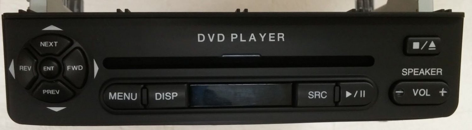 Gray overhead video rear entertainment system. DVD+LCD display screen ...