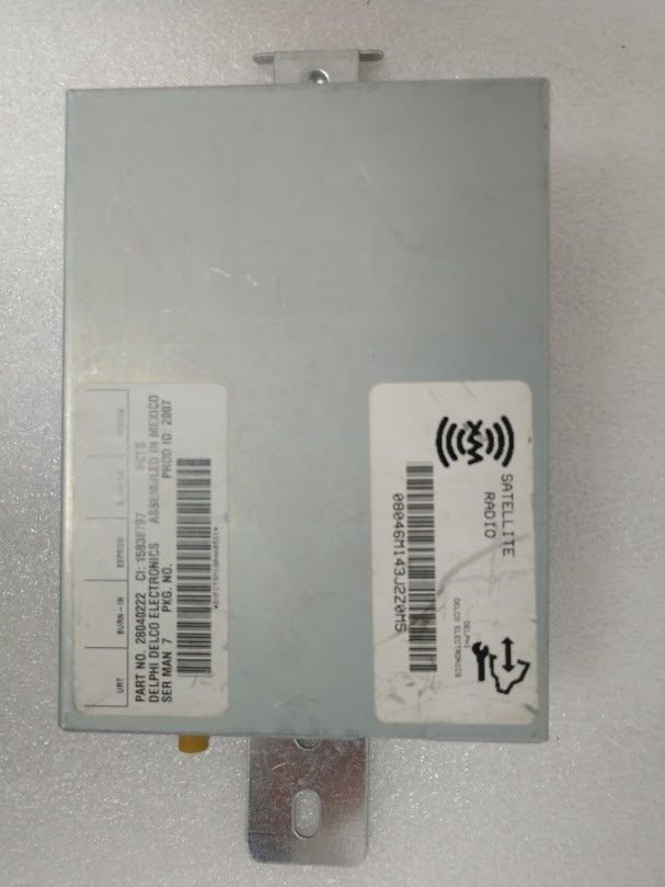 GM XM satellite radio tuner receiver 28040222. SiriusXM