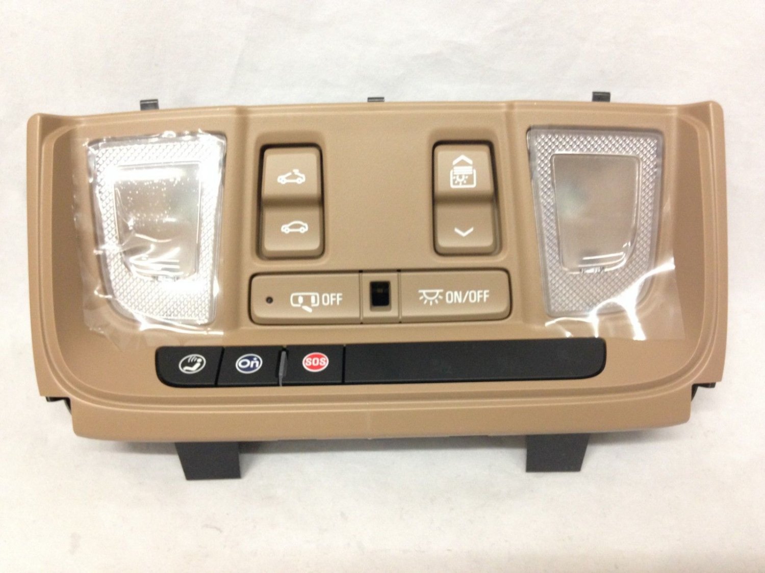 XT5 overhead console switch and light assembly. OnStar, Sunroof. Maple ...