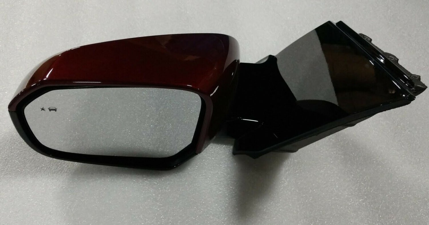 Chevy Volt red LH door mirror OEM original driver side. BSM Blind Spot ...