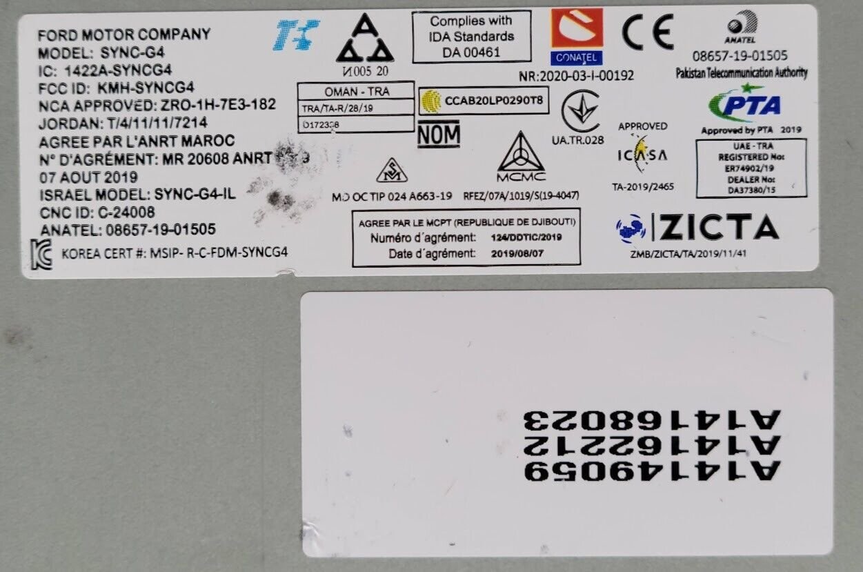 2021 Ford Mach-E navigation radio stereo SYNC4 APIM interface module ...