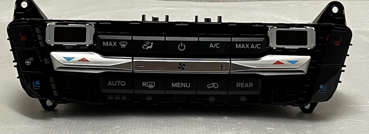 Dual heat AC air auto climate control heater seat switch panel for 20 ...