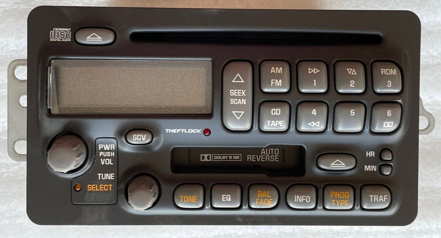 OEM CD Cassette radio. Factory original remanufactured stereo for 2000 ...