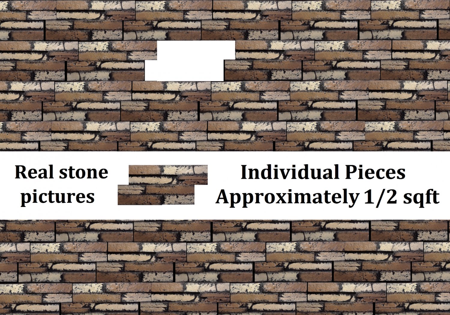 Foam stone for walls ledgestone stacked panels, Cream, Light Brown, Gray