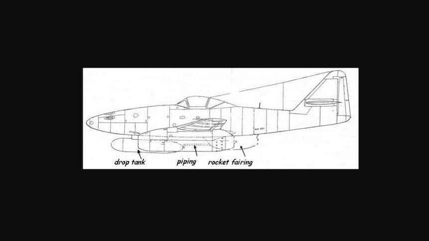 1/48 Messerschmitt Me-262 C-3 Rocket Engine Conversion HeimatSchuetzer IV