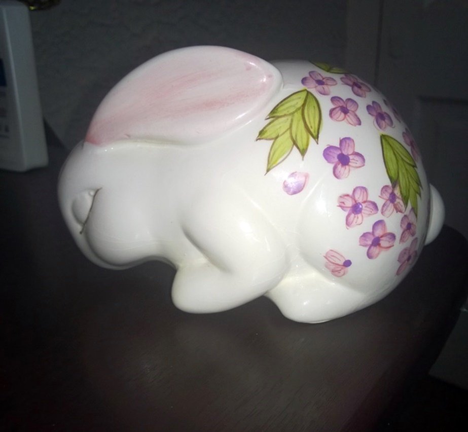 Vintage WCL Springtime Sleeping White Rabbit #111891