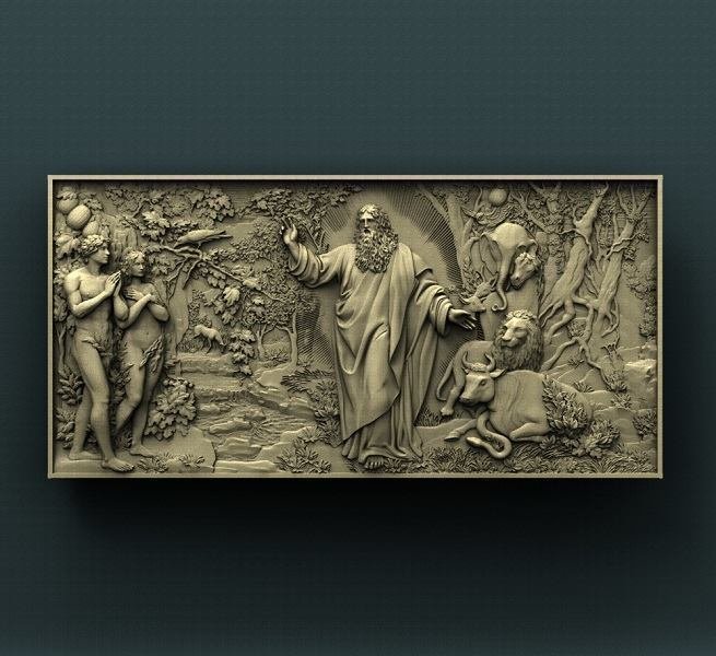 "Eden" 3D STL Model for CNC Router Aspire Artcam
