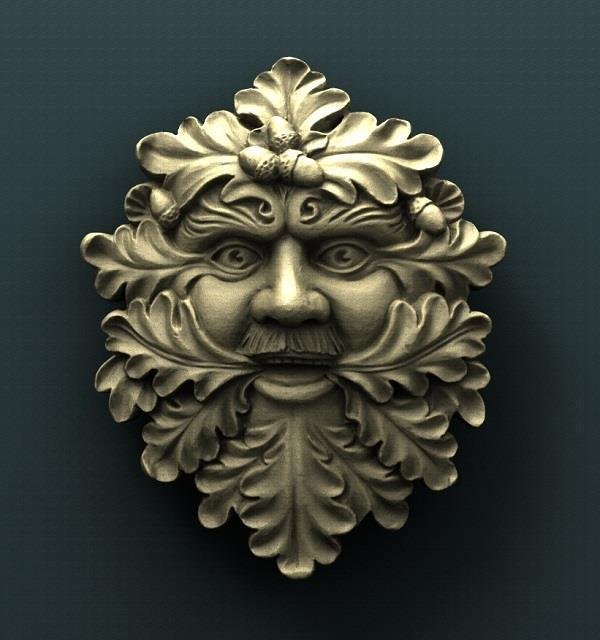 "Hazel Tree Face" 3D STL Model Relief for CNC Router Aspire Artcam
