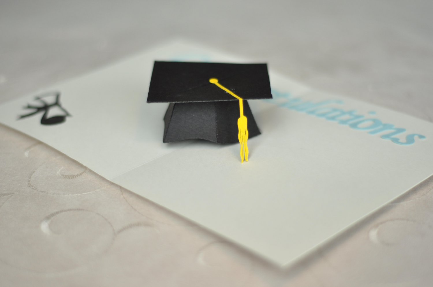 3d Graduation Hat Card Handmade Popup Congraduation Card