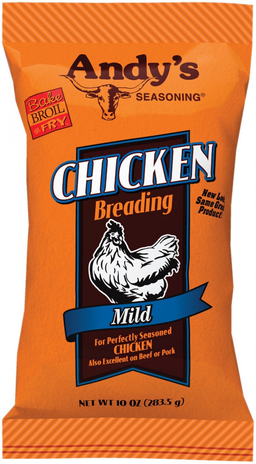 Andy's Seasoning Chicken Breading and Coating, 2-Pack 10 oz. Bags