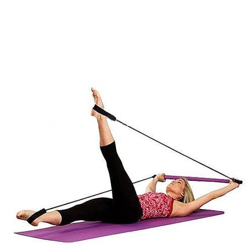 Portable Pilates Bar Gym Stick Yoga Exercise Bar Pilates Trainer ...