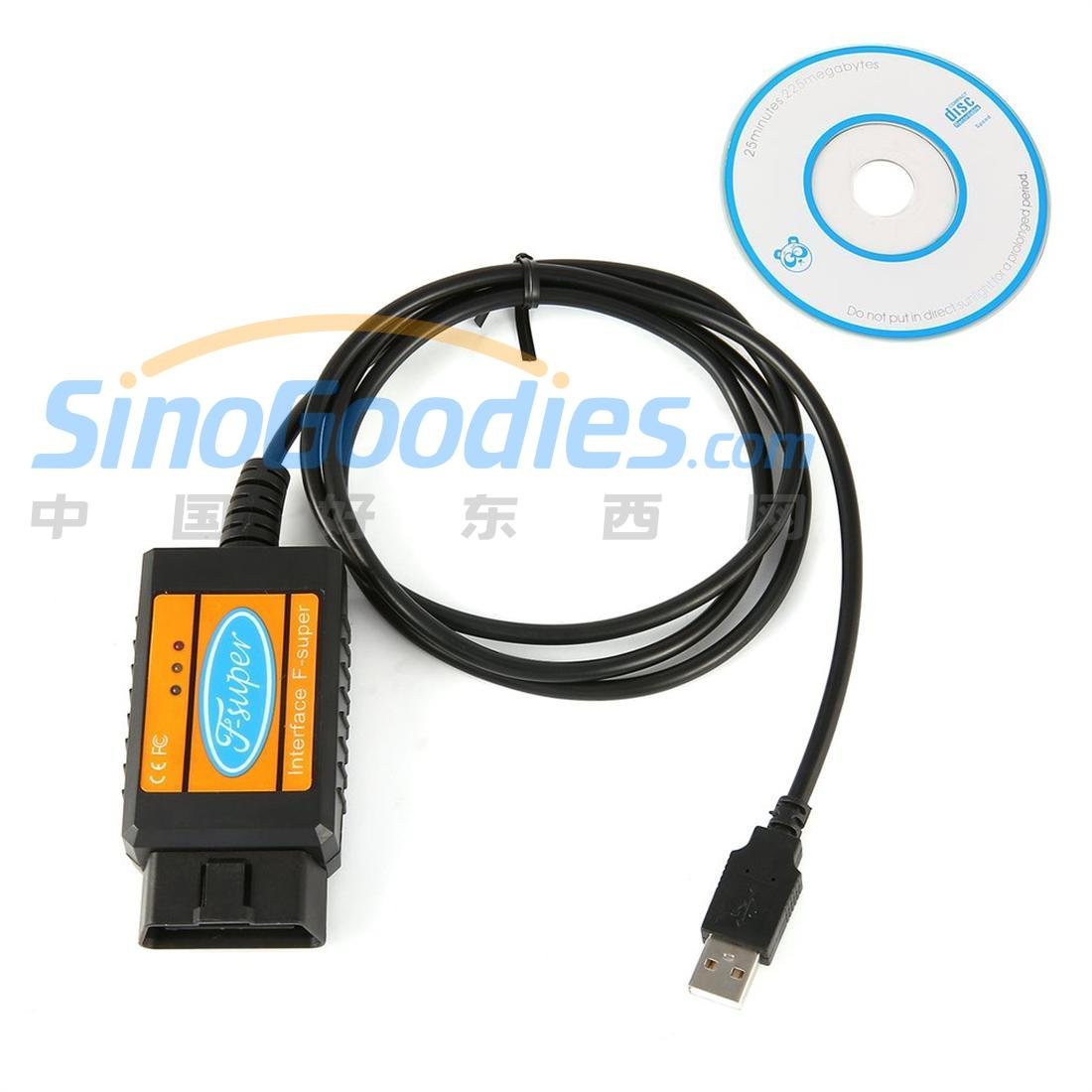 F-super OBD II Code Reader USB Scan Tool for Ford Gasoline & for Diesel ...