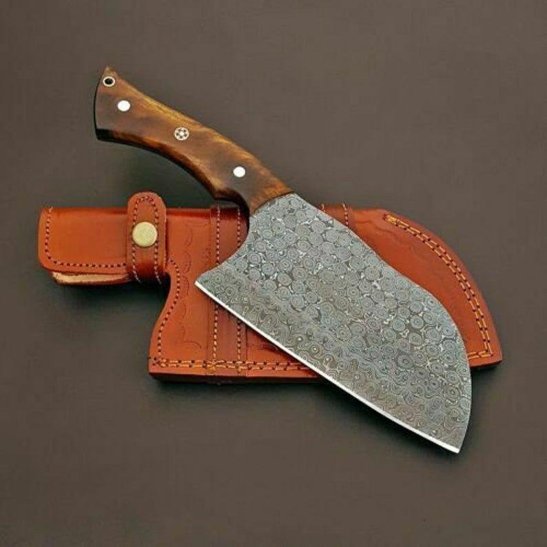 Handmade Damascus Steel trusted butcher knife Cleaver Chopp Heavy Duty ...