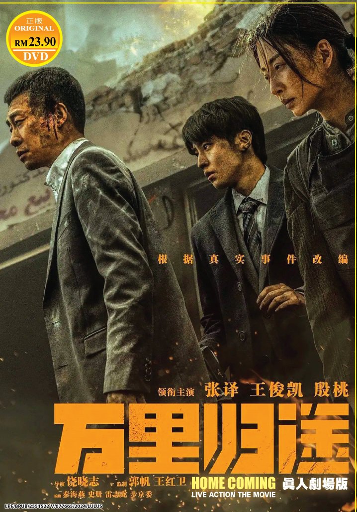 Chinese Movie DVD Home Coming (2022 Film , 万里归途) English Subtitle