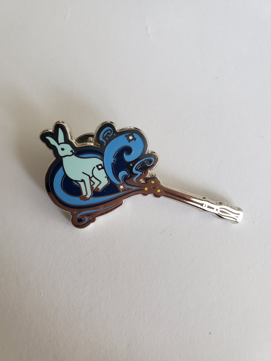 Loungefly Harry Potter enamel pin Patronus Rabbit wand lapel