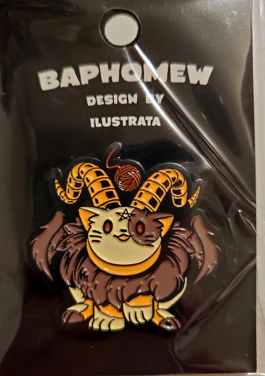 Baphomew enamel pin ilustrata baphomet cat RARE lapel