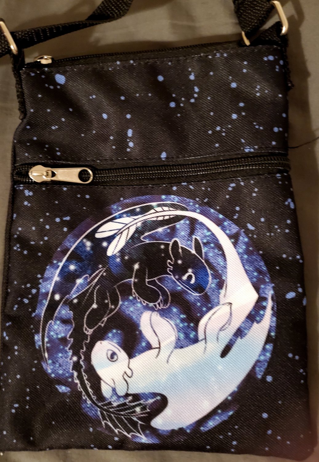 How to Train Your Dragon passport bag Toothless crossbody purse small