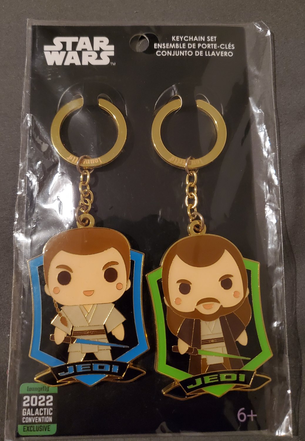 Loungefly star wars keychains jedi galactic convention exclusive obi ...