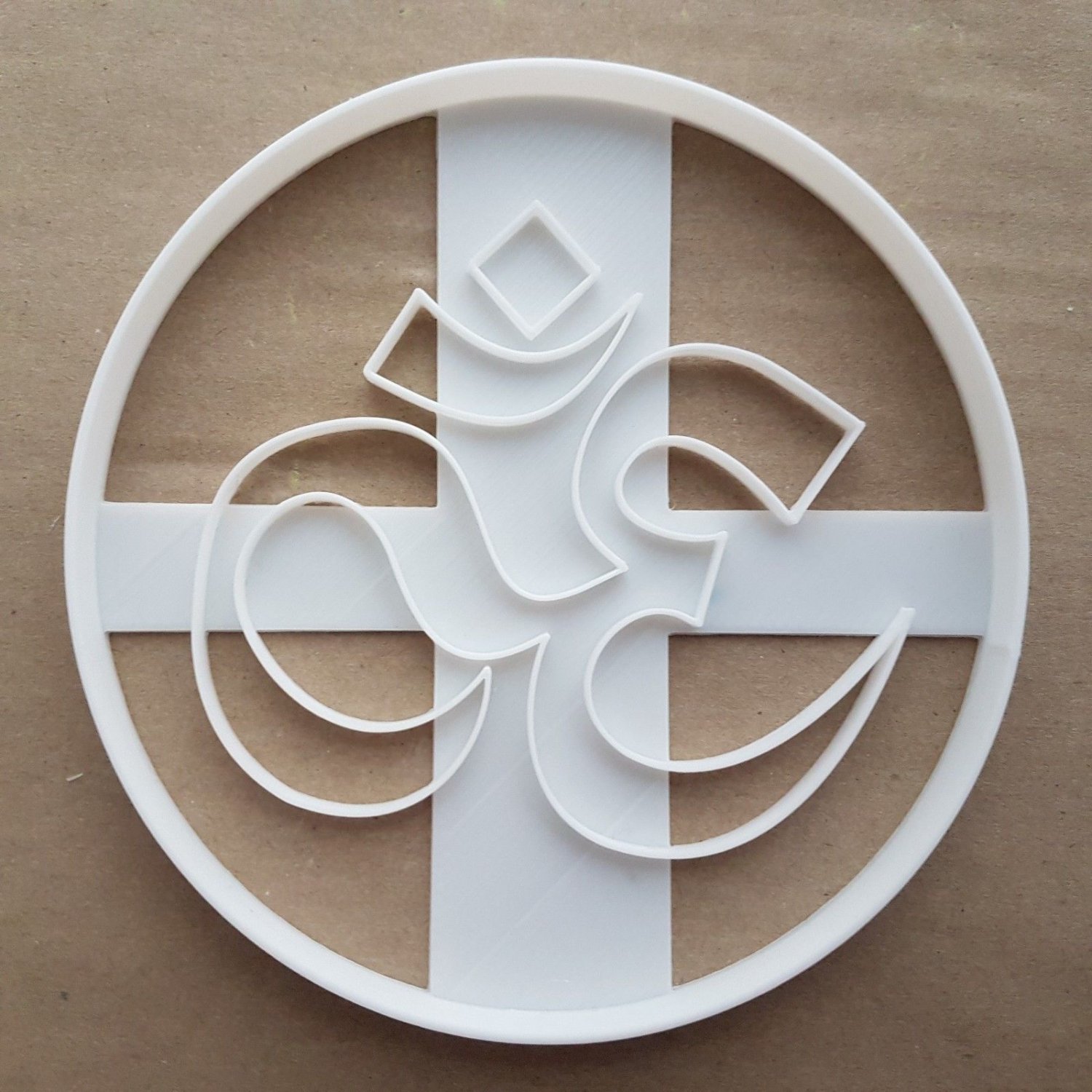 Hindu OM Icon Sound Spiritual Shape Cookie Cutter Dough Biscuit Stamp Sharp