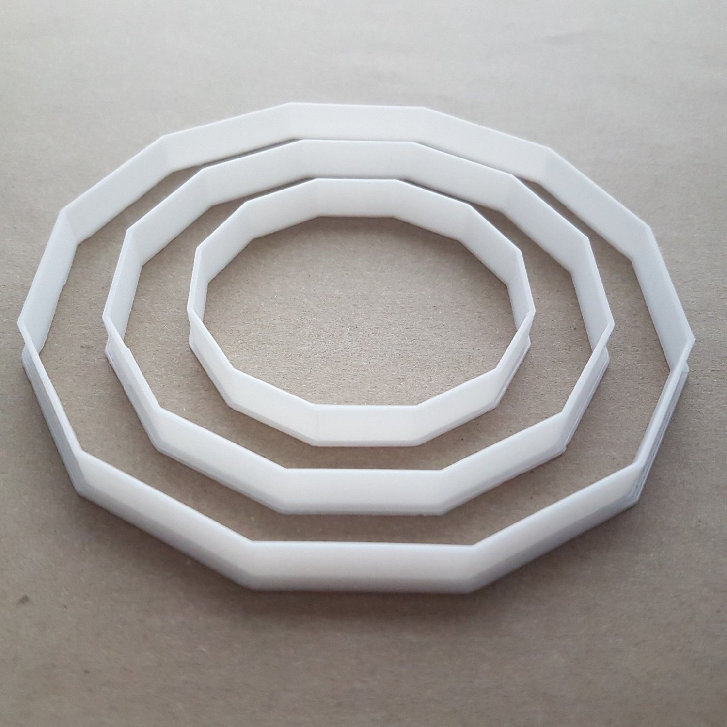 Dodecagon Twelve side Polygon Shape Cookie Cutter Dough Biscuit Fondant ...