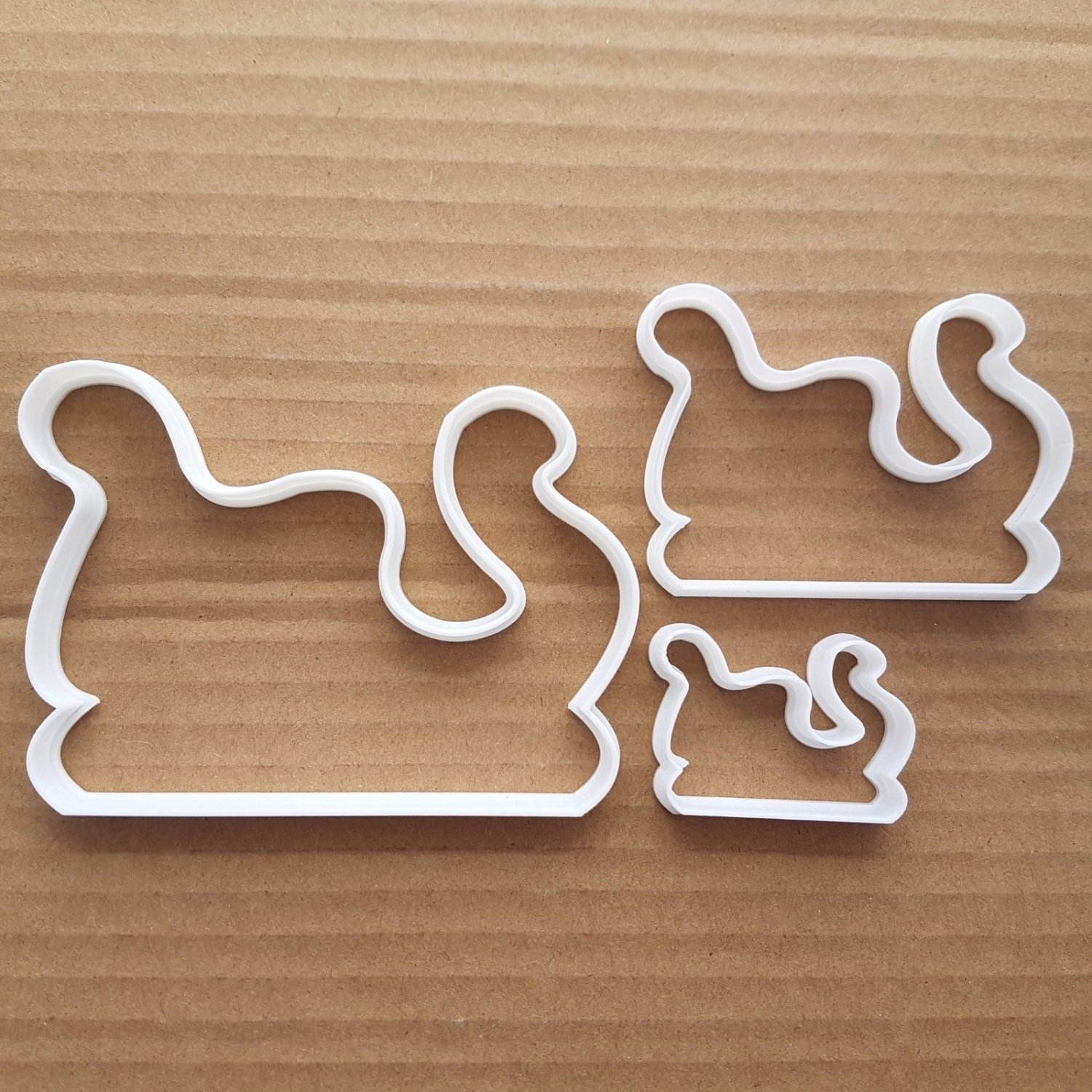 Santa Sleigh Sled Sledge Shape Cookie Cutter Dough Biscuit Pastry ...