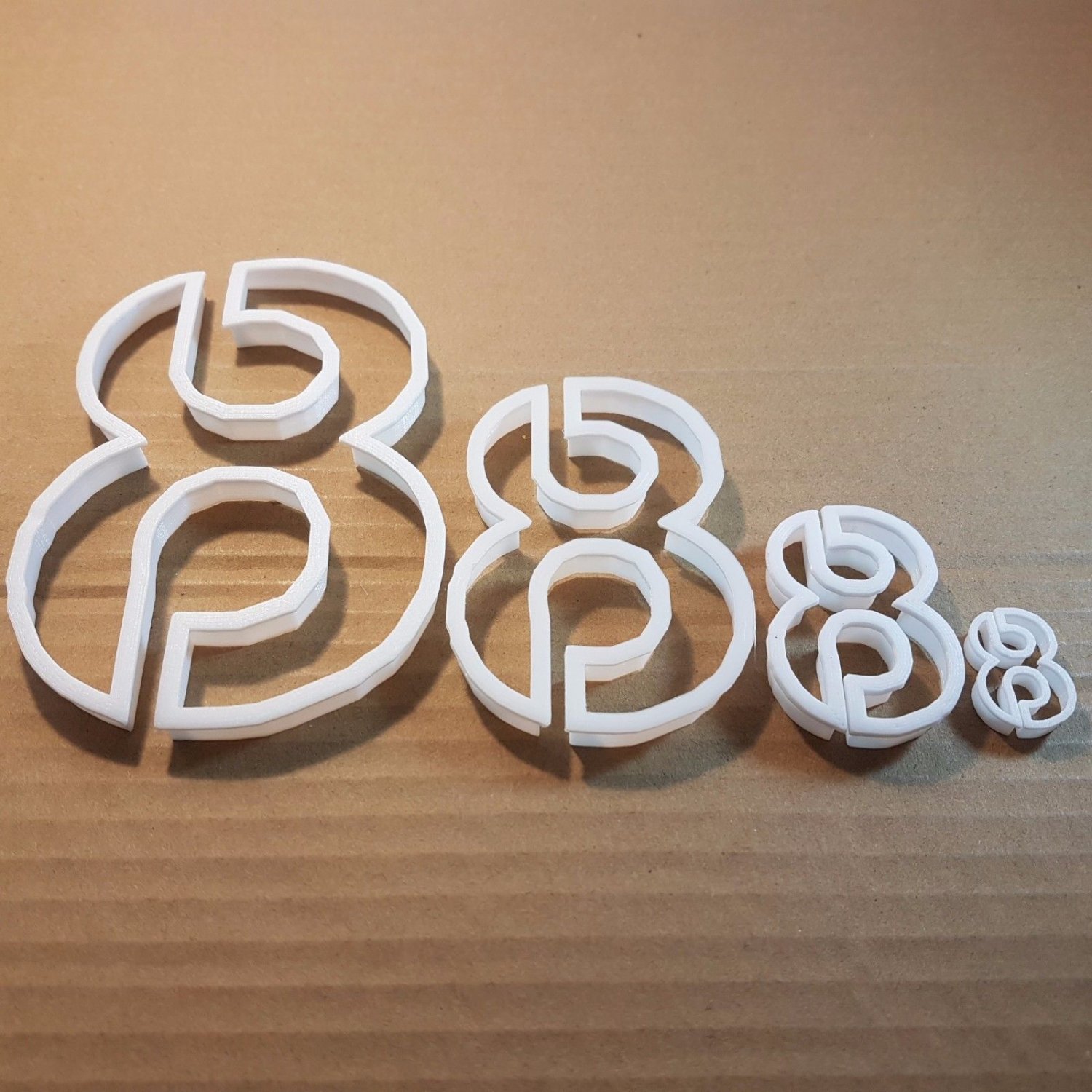 Eight 8 Number Digit Shape Cookie Cutter Dough Biscuit Pastry Fondant Sharp