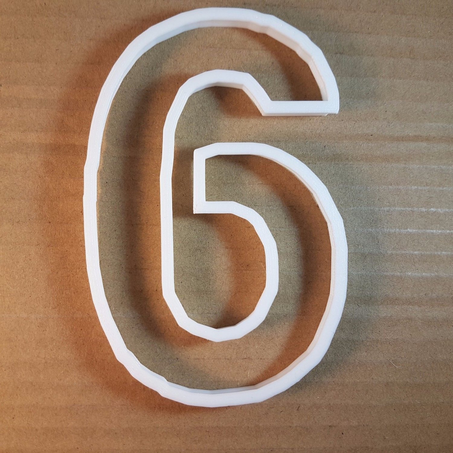 Six 6 Number Digit Shape Cookie Cutter Dough Biscuit Pastry Fondant Sharp