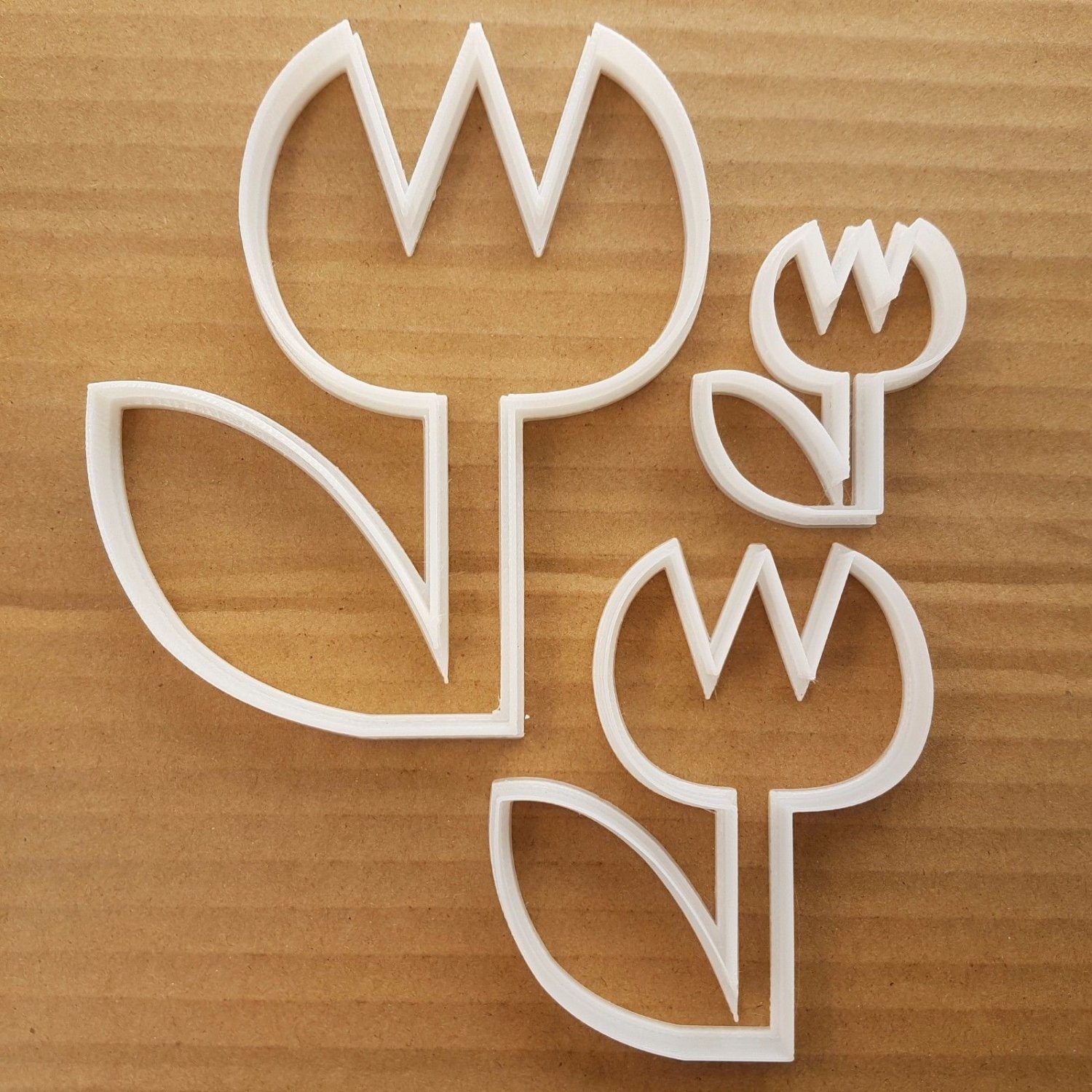Flower Plant Leaf Tulip Shape Cookie Cutter Dough Biscuit Pastry ...