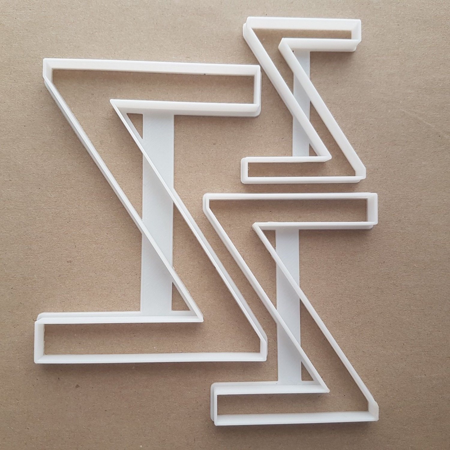 Alphabet Letter Z Upper Zeta Shape Cookie Cutter Dough Biscuit Fondant ...