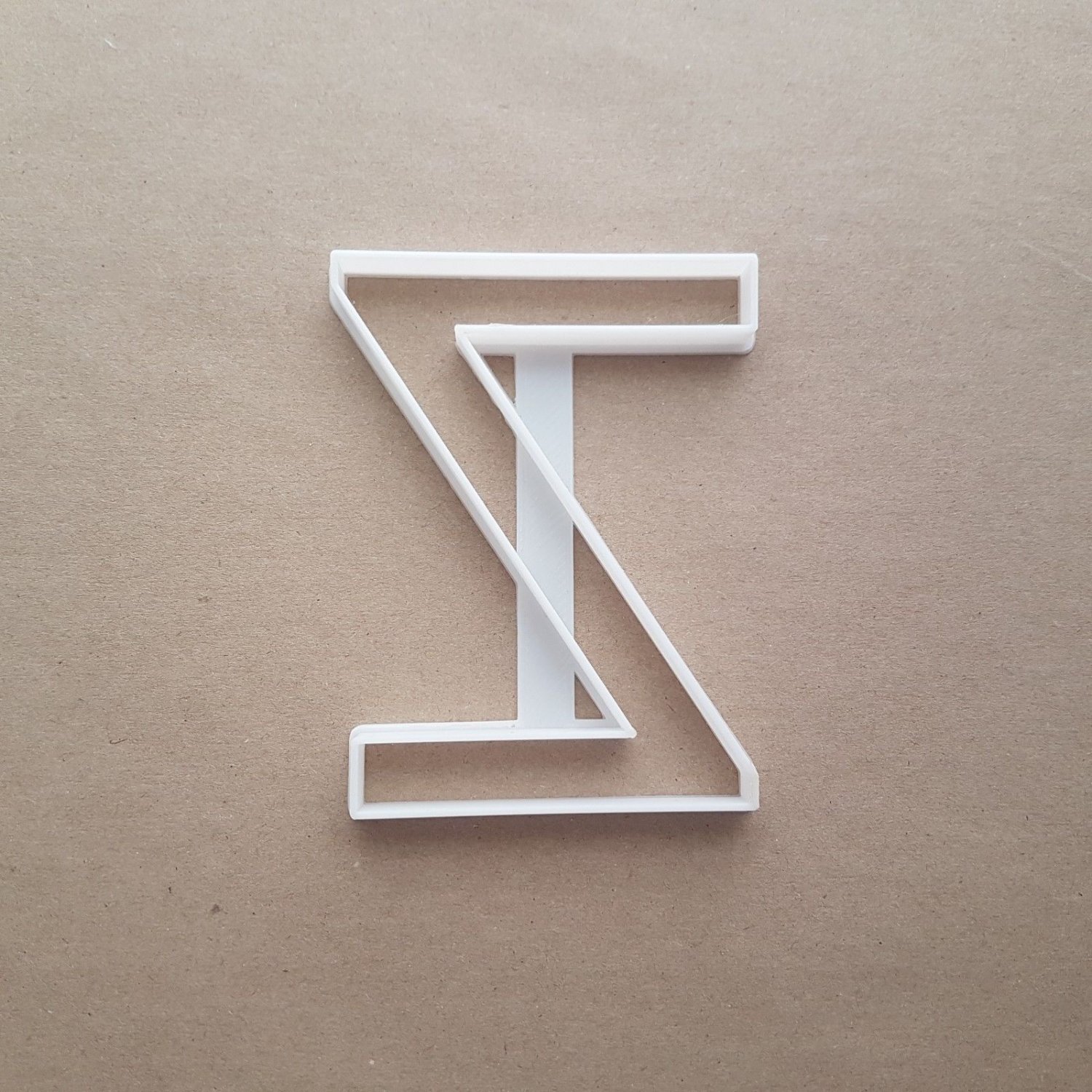 Alphabet Letter Z Upper Zeta Shape Cookie Cutter Dough Biscuit Fondant ...
