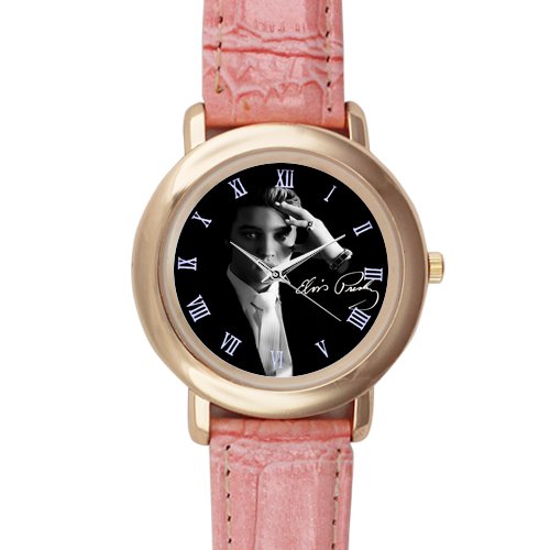 New Elvis Presley Pink Leather Watches Women's Ladies Most Popular ...