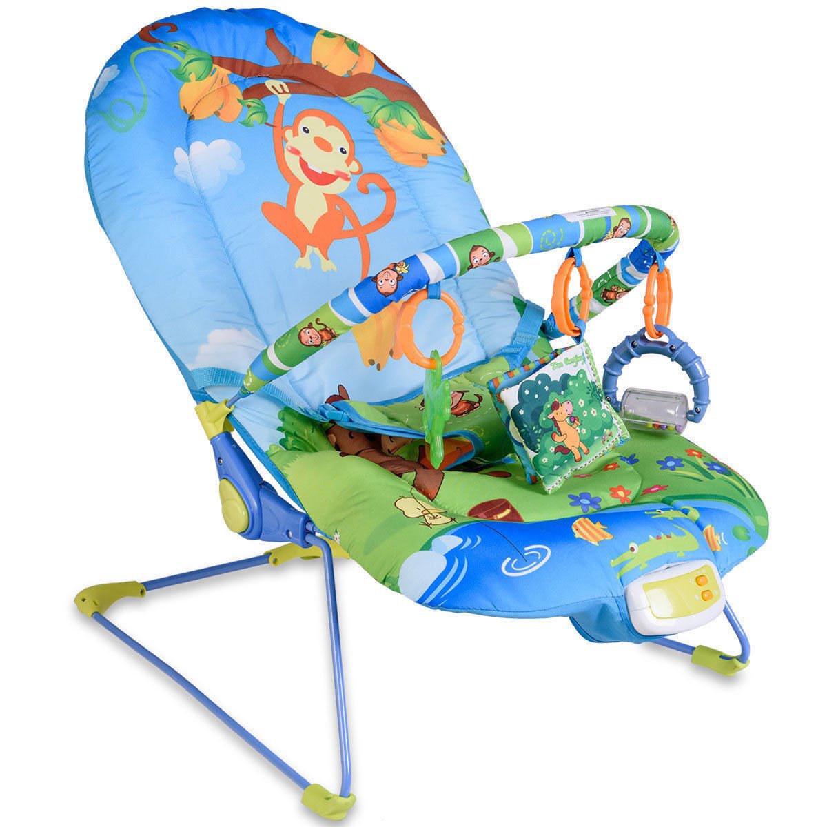 Baby Bouncer Seat Infant Rocker Recline Chair Soothing Vibrate Music ...